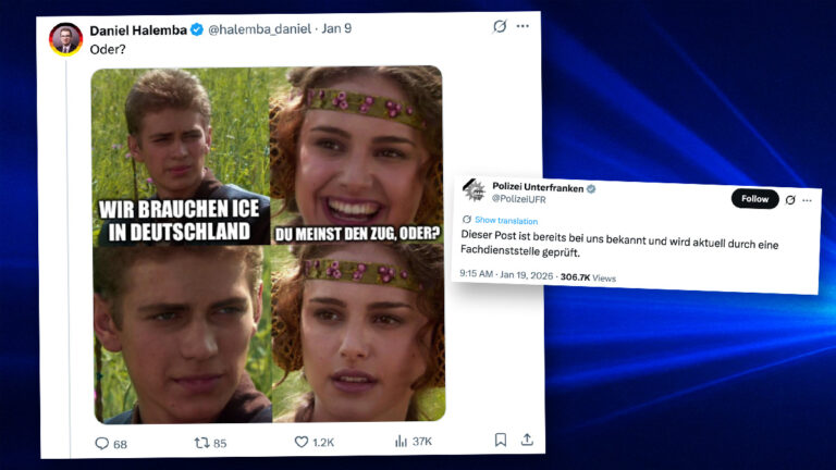 "Post ist bekannt und wird geprüft": Polizei wegen Star-Wars-Meme ...